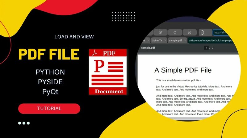 Display PDF and other file formats | PyQt PySIde Python | Modern GUI - Смотреть онлайн в поиске ...
