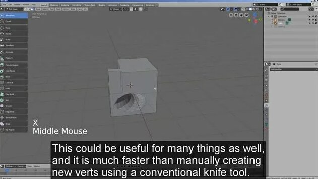 Using [Intersect Knife] and [Intersect Boolean] tools - Blender 2.8 Tutorial - Смотреть онлайн в ...