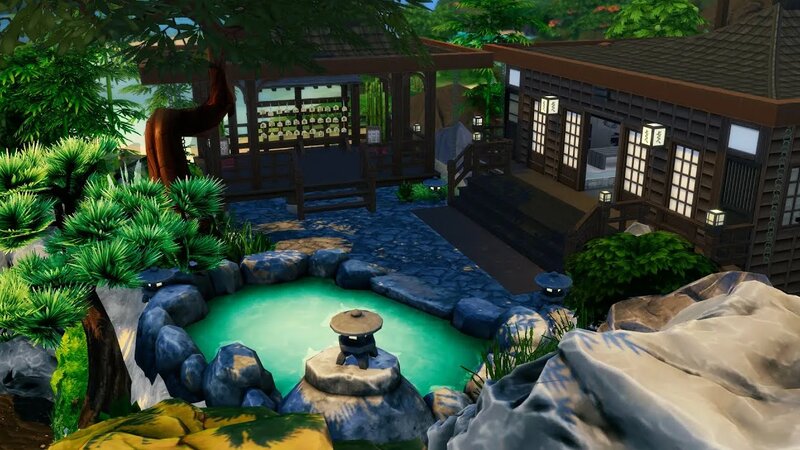 Japanese Onsen Bathhouse & Tea Rooms | The Sims 4 Speed Build - Смотреть онлайн в поиске Яндекса ...