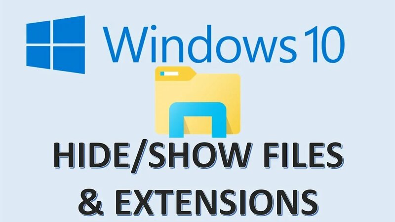Windows 10 - Hide & Show Files - How to View Hidden Folder and Extensions - Unhide in File ...