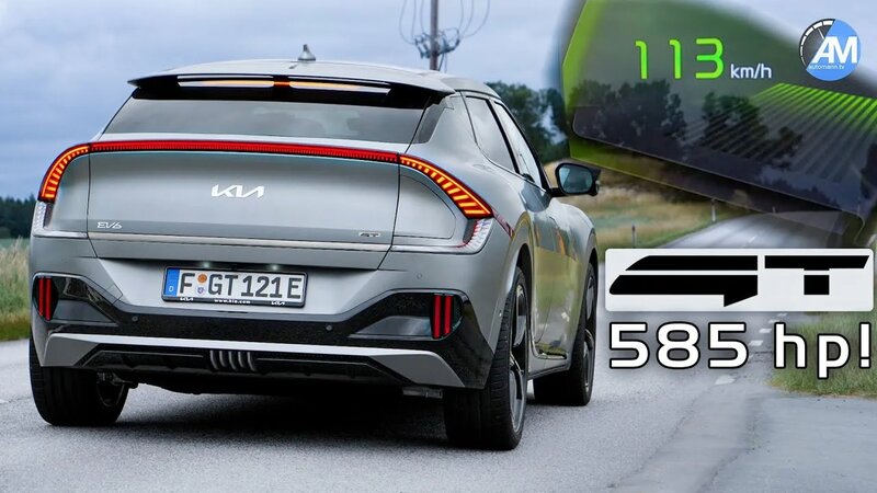 NEW! KIA EV6 GT (585hp) | 0-100 km/h Launch Control acceleration🏁 | by Automann in 4K