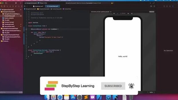 How to Navigate Second View like Push View Controller via ViewModel - SwiftUI #17 - iOS ...
