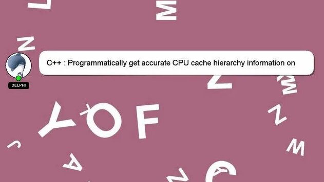C++ : Programmatically get accurate CPU cache hierarchy information on Linux - Смотреть онлайн в ...