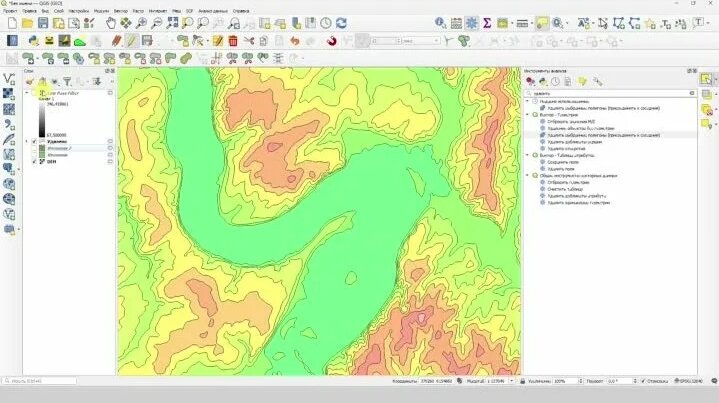 Как построить красивые изолинии рельфа по открытым ЦМР — Видео от Уроки QGIS - Смотреть онлайн в ...