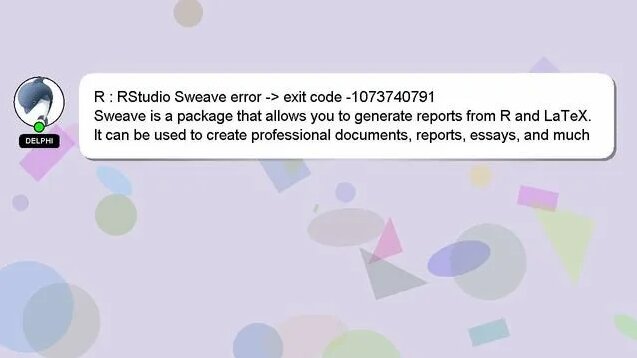 R : RStudio Sweave error - exit code -1073740791 - Смотреть онлайн в поиске Яндекса по Видео