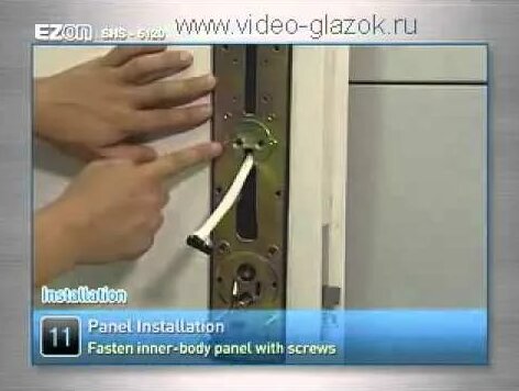 Установка биометрического замка "Samsung EZon SHS-5120" - Смотреть онлайн в поиске Яндекса по Видео