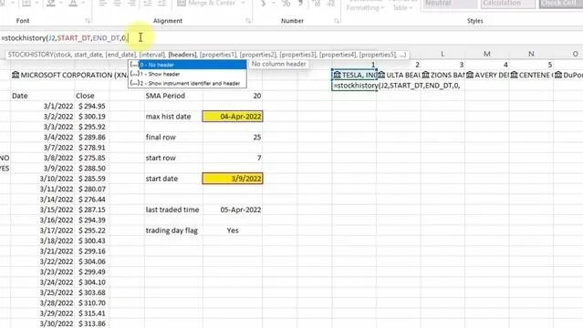 Building a Dynamic & Interactive Stock Screener in Excel based on Simple Moving Average - Watch ...