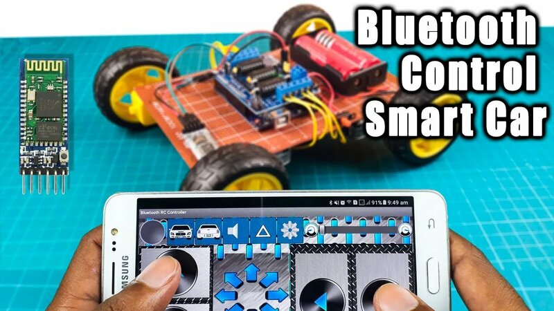 How to make a Bluetooth Control CAR | Arduino 4WD Bluetooth Control CAR (Code & Circuit Diagram ...