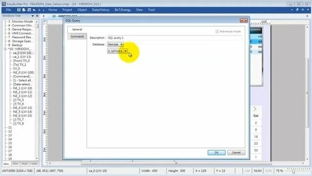 Weintek EasyBuilder Pro tutorial - 48. Calendar Output and SQL Query Application - Смотреть ...