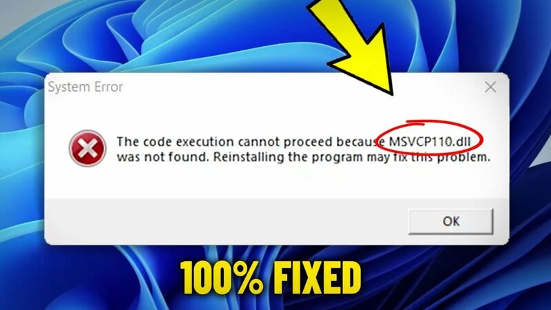 Fix Msvcp110.dll is Missing / Not found in Windows 11 / 10 /8/7 - How To Solve Error msvcp110 ...