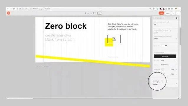 Что такое overflow на tilda? Как на Tilda сделать наложение элементов из zero block на другие ...