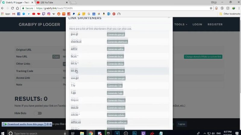 How to get someone's ip by a google url shortner by Grabify (Tutorial) - Yandex Video aramada ...