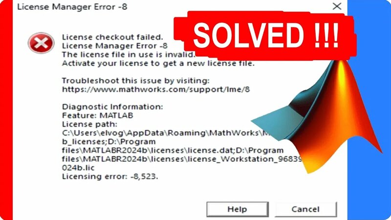 How to Fix Matlab 2024b License Manager Error -8 | Quick & Easy Solution - Смотреть онлайн в ...