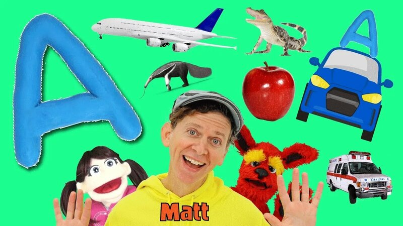 Letter A Song | Learn the Alphabet with Matt | What Starts with A ...