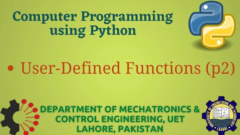 [Python Programming Basics to Advanced] : User Defined Functions P-2 | Lab 08 - Смотреть онлайн ...