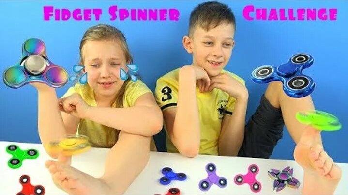Видео Fidget Spinner Challenge! Спиннер Челлендж! Анюта плачет ...