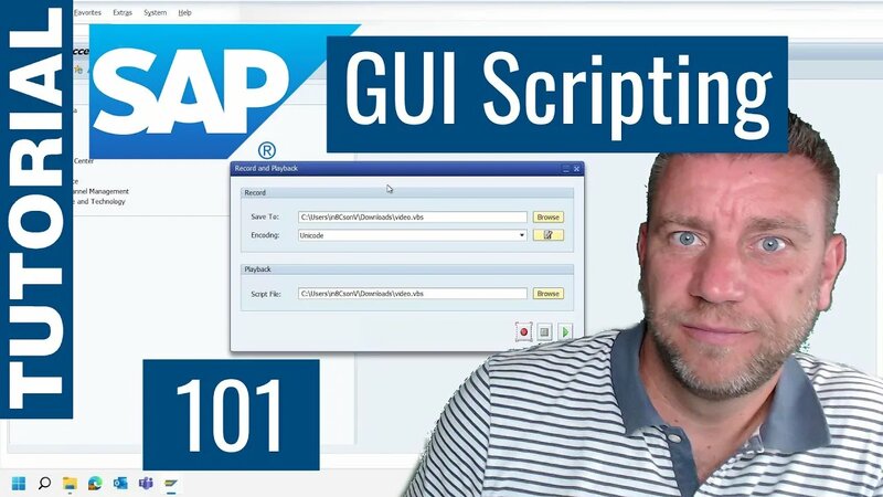 SAP GUI Scripting - Introduction and Basics - Start to automate your SAP work - Yandex Video ...