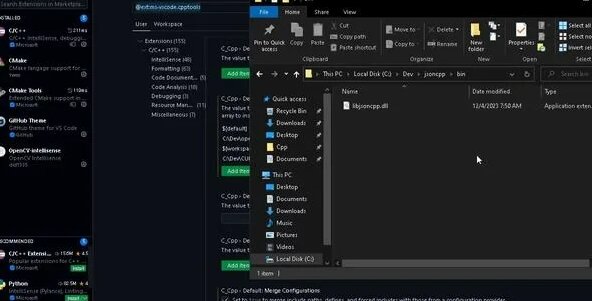 jsoncpp setup Windows - Cmake, Mingw compiler, MinGW Makefiles generator, Not Visual Studio ...