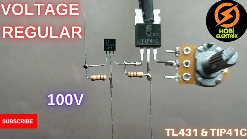 Tl431 / Tip41c voltage regular circuit - Tl431 basit bir voltaj regülatör devresi - Yandex Video ...