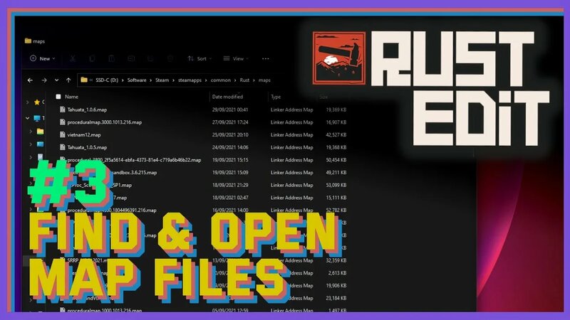 How To Find And Open Map Files — #3 RustEdit Tutorials - Смотреть онлайн в поиске Яндекса по Видео