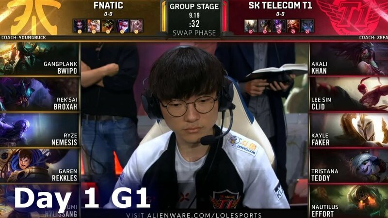 FNC vs SKT | Day 1 S9 LoL Worlds 2019 Group Stage | Fnatic vs SK Telecom T1 full VOD - Смотреть ...
