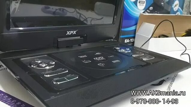Обзор на портативный DVD проигрыватель XPX EA- 1369l. DVD плеер с ТВИ DVB- T2. - Смотреть онлайн ...