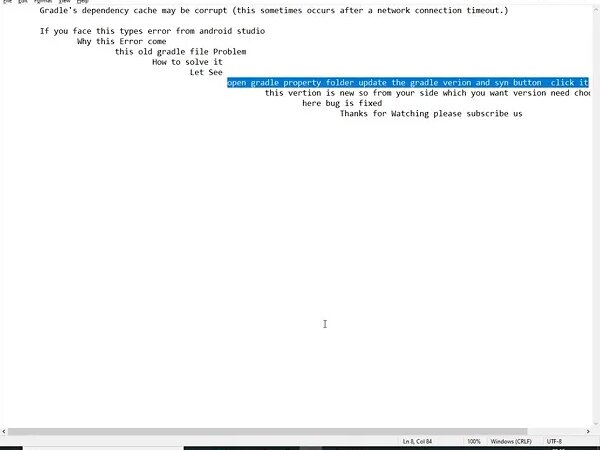 Gradle's dependency cache may be corrupt this sometimes occurs after a network connection ...