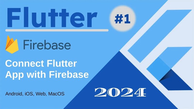 #1 How to Add Firebase in Flutter app using CLI - How to Connect Firebase with Flutter 2024 # ...