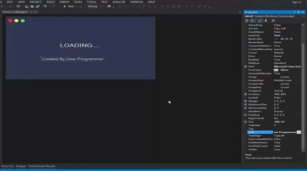 How to Create Modern Splash Screen with Progress Bar using C# | Visual Studio Tutorials ...