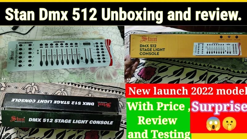 Stan Dmx 512 controller programming. Unboxing.2022 model.With Price.Stan dmx 512 controller ...