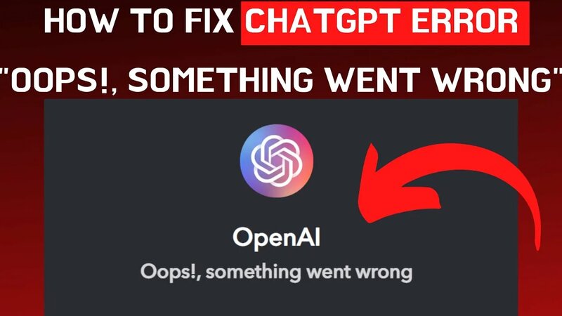 Easily Fix the 'ChatGPT OOPS: Something Went Wrong' Error // Chatgpt Problem Solved!! - Yandex ...