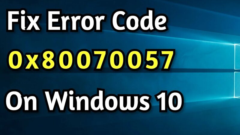 Fix Error Code 0x80070057 On Windows 10/8/7 | 0x80070057 Error Code Easy Fix - Смотреть онлайн в ...