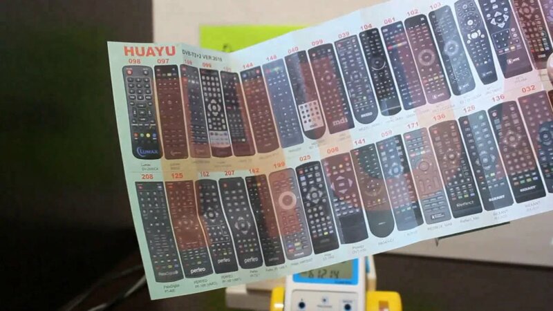 Huayu DVB-T2+2 universal control VER.2019 универсальный пульт для ...