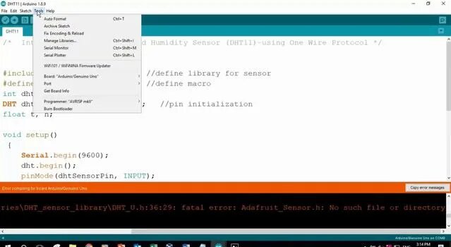 Arduino Dht11: Adafruit_Sensor.h: No such file or directory - Смотреть онлайн в поиске Яндекса ...