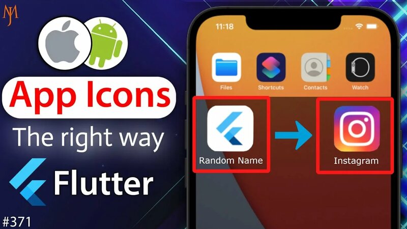 Flutter Tutorial - How to Change App Icon and App Name | The Right Way | Android & iOS - Yandex ...