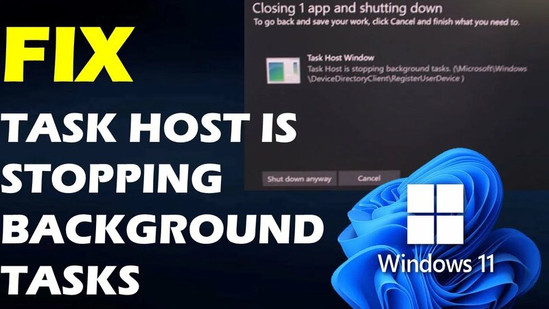 Fix Task Host Is Stopping Background Tasks in Windows 10 & 11 - Смотреть онлайн в поиске Яндекса ...