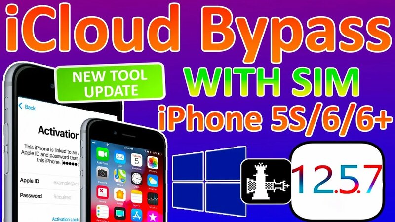 New iHello iCloud Bypass Windows iPhone 5S 6 6 Plus iOS 12.5.7 with Signal Sim CheckRa1n Jailbreak
