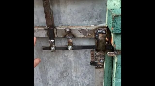 Щеколда, замок, защёлка, на калитку, своими руками. - Смотреть онлайн в ...