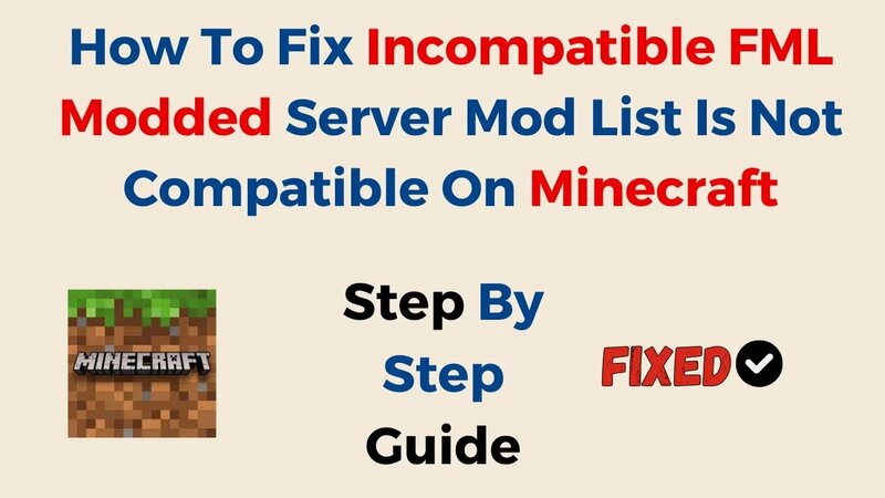 How To Fix Incompatible FML Modded Server Mod List Is Not Compatible On Minecraft - Смотреть ...