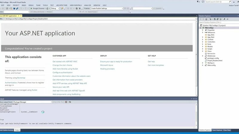 How to create a web application in .NET MVC using visual studio PART 1 - Yandex Video aramada ...