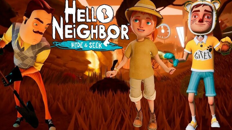 Игра hello neighbor hide and seek прохождение!новый привет сосед прятки ...