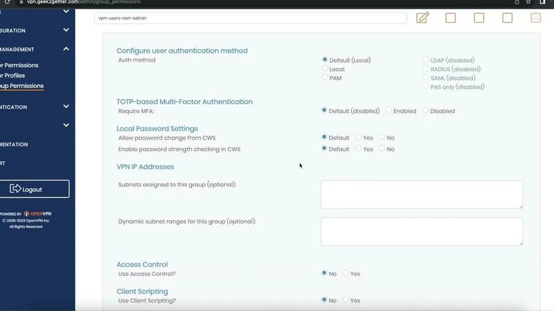 Install and Configure OpenVPN Access server - Part 4 - Creating User Groups - Смотреть онлайн в ...