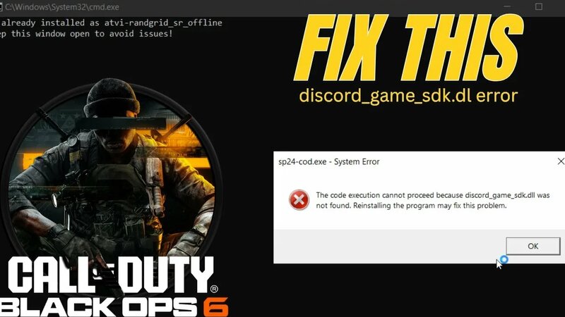 How to Fix discord_game_sdk.dll Missing Error | sp24-cod.exe System Error Solution (Windows 10/ ...