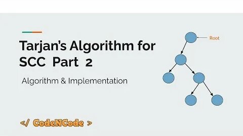 L25 : Tarjan's algorithm for Strongly Connected Component Part 2 | Graph Theory Part 1 ...