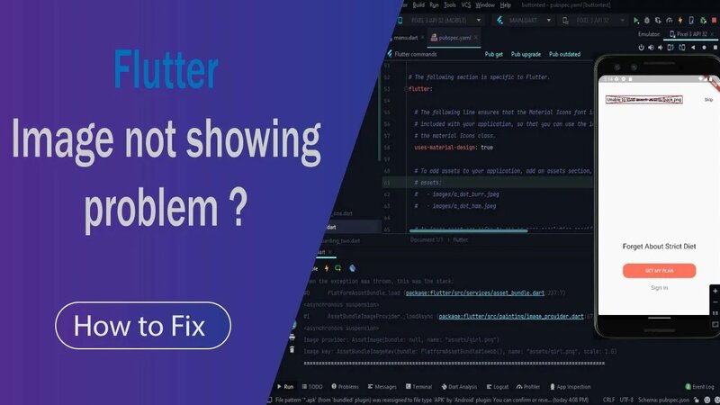 How to fix Flutter image not showing | Unable to load asset | Morethan Fix - Yandex Video ...