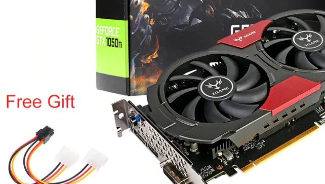 Видеокарта, Colorful, GTX 1050Ti, Nvidia GeForce iGame, 4 Гб Gddr5, 128bit PCI-E X16, 2019 ...