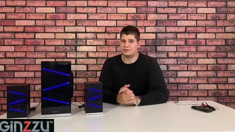 Обзор на мультимедийную акустическую систему 2 1 с Bluetooth от Ginzzu Model GM 420 - Смотреть ...