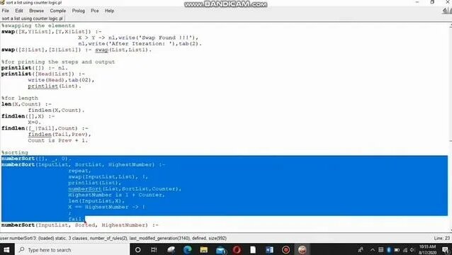 SWI-Prolog|Sort a list using counter logic in prolog - Смотреть онлайн в поиске Яндекса по Видео