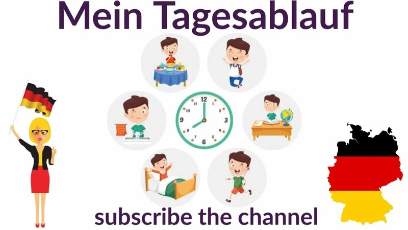 Mein Tagesablauf | Daily routine in German Language @Learn German ...