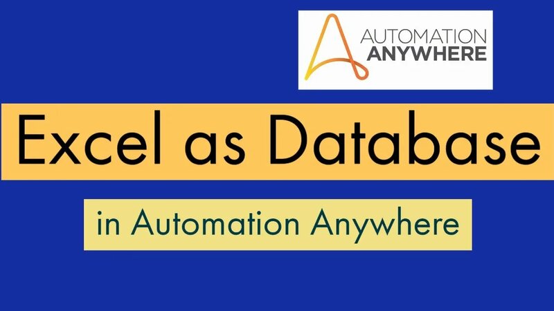 Excel as Database connection string using Oledb or ODBC & Record count in Automation Anywhere ...